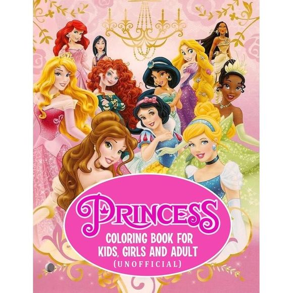 Creative Press | Other | Princess Coloring Book For Kids Girls And ...